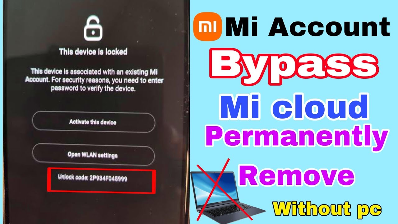 mi account bypass / mi account forgot password / mi account remove ...