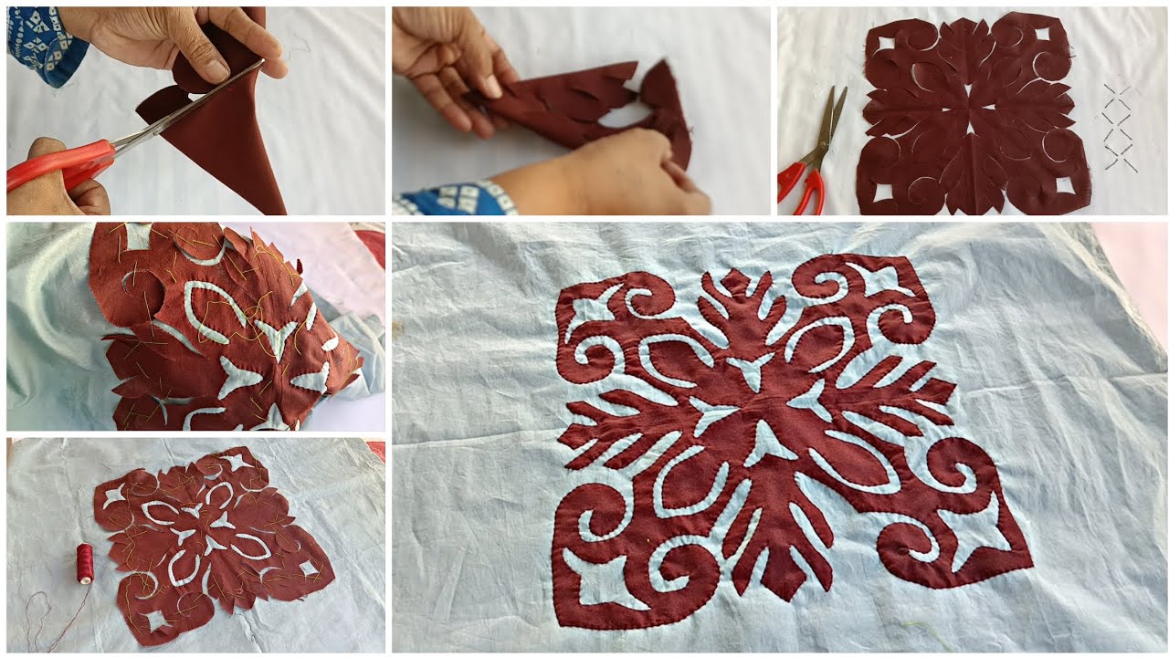 Aplic Sindhi Rilli Step by stitch work Eid Special (Applique Sindhi's ...