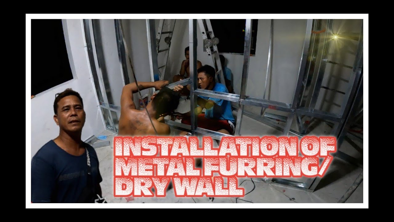 INSTALLATION OF METAL FURRING FOR DRYWALL I PANO MAG INSTALL NG METAL ...