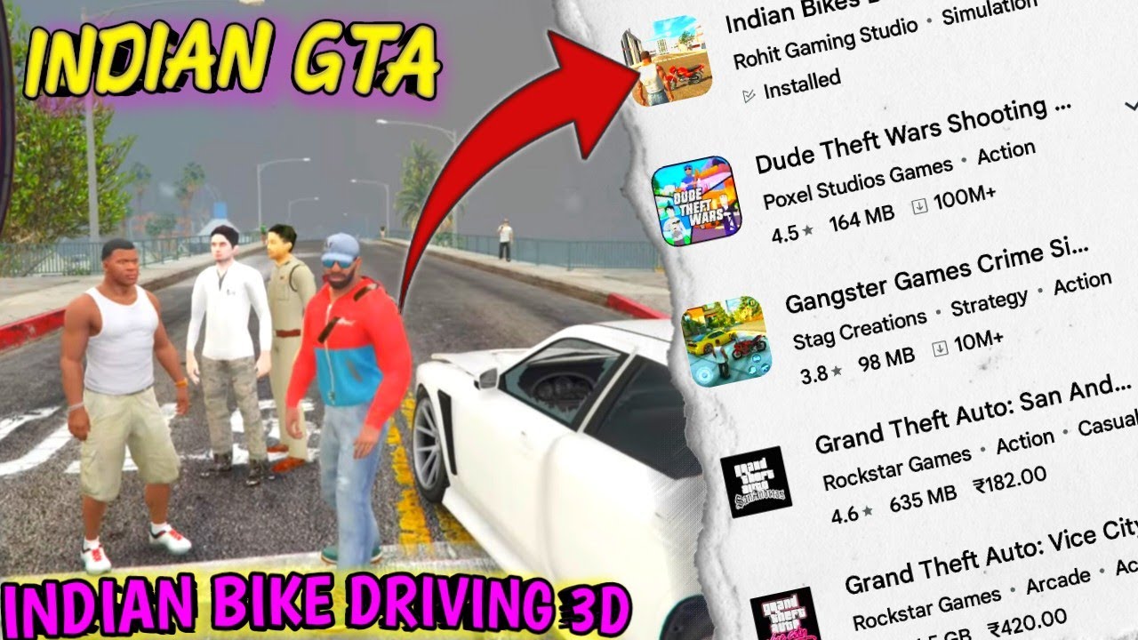 Indian GTA || Indian Bike Driving 3d || How to Download? # ...