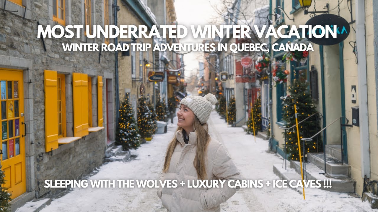 UNDERRATED WINTER VACATION IN CANADA // SLEEP WITH WOLVES + LUXURY ...