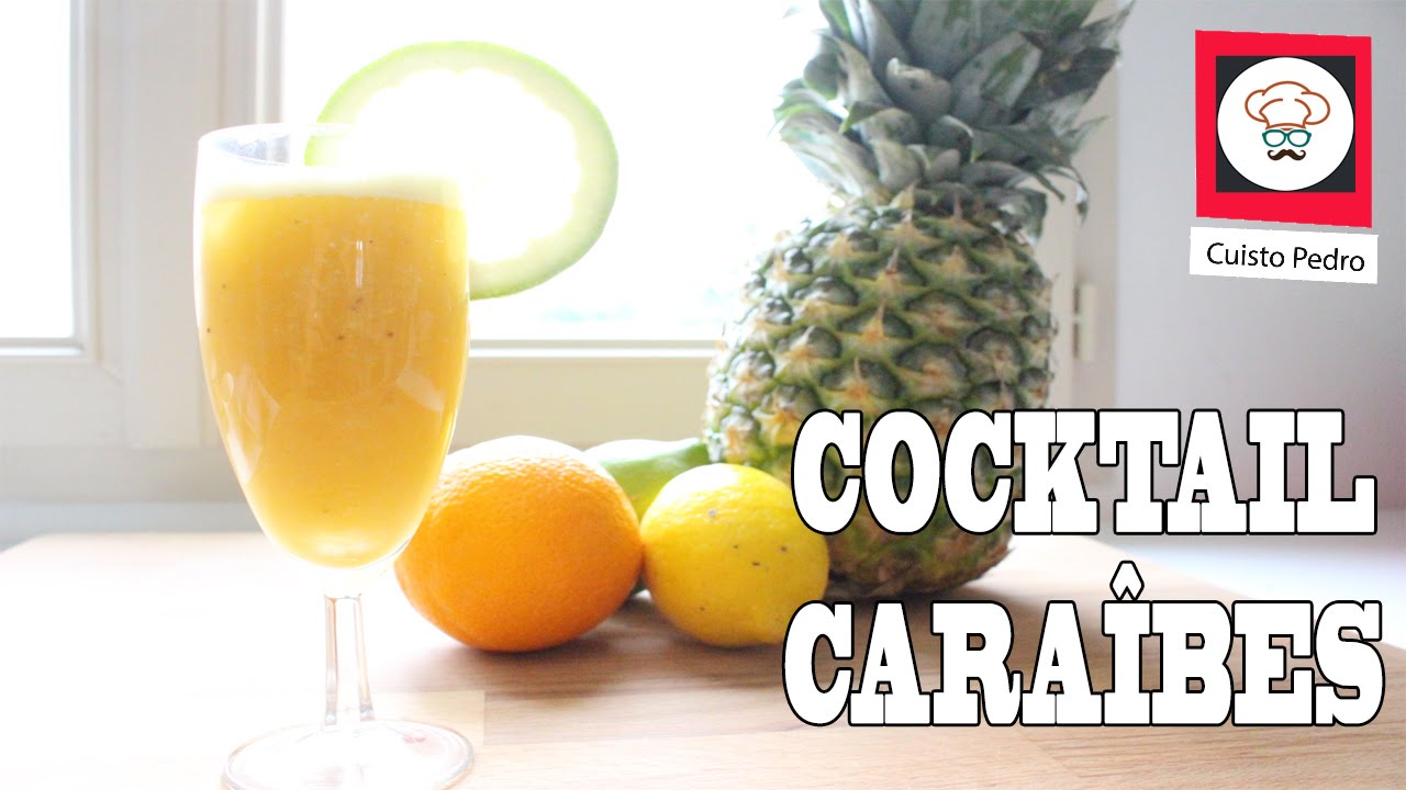 Cocktail caraibes malibu coco fruits au thermomix tm5 - YouTube