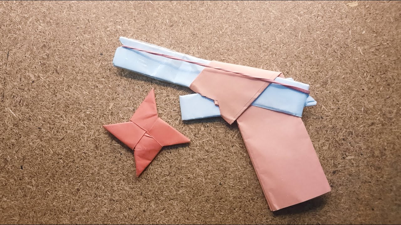 How To Make Paper Gun Easy & Fast that Shoots _Ninja Star Gun - YouTube