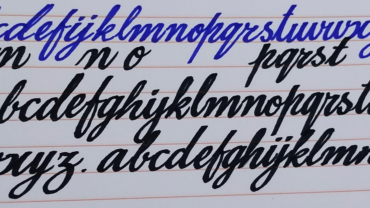 How to write Cursive small Letters Lesson#4 - YouTube