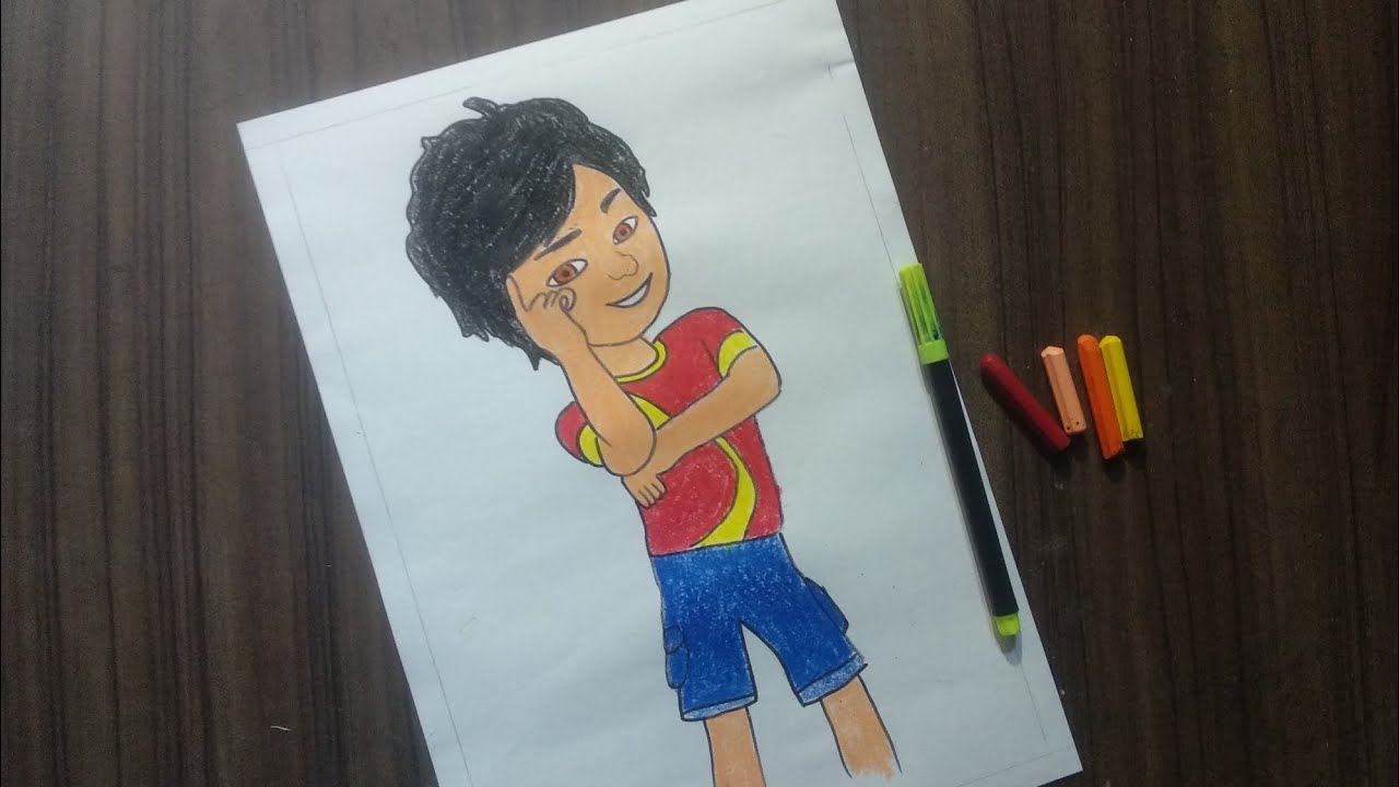 Shiva Cartoon Drawing | How To Draw Shiva - YouTube