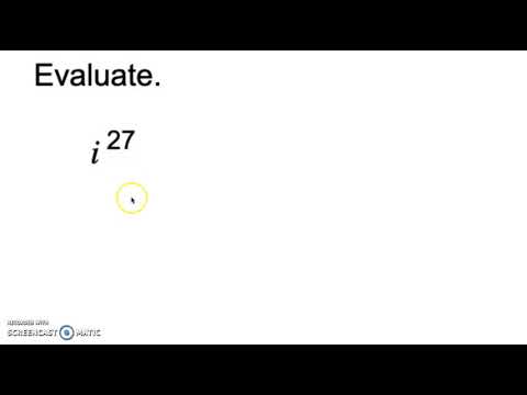 Algebra 2: The Cycle and Powers of i - YouTube