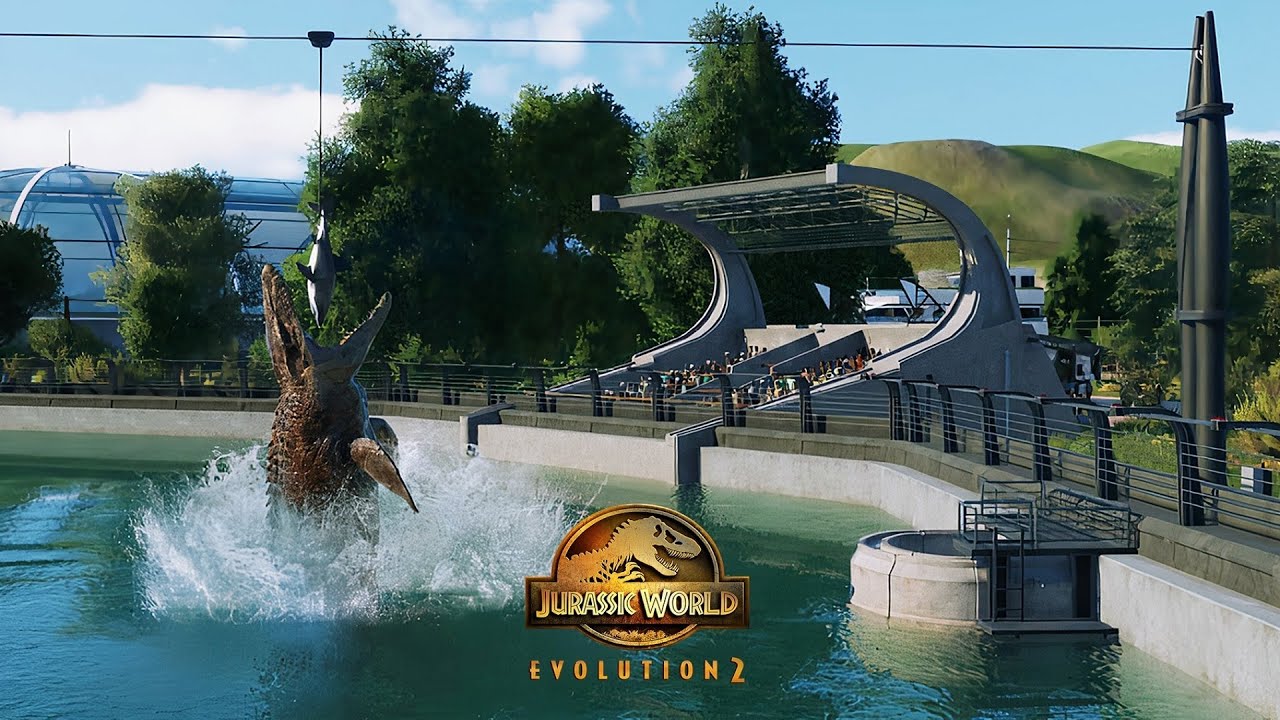 Mosasaurus Feeding Show Scene | Jurassic World Evolution 2 - YouTube