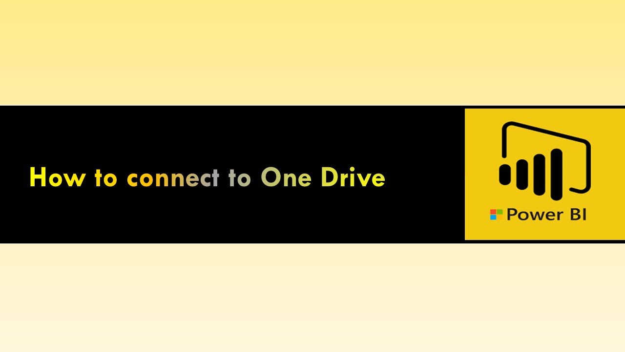 How to connect to One Drive - YouTube
