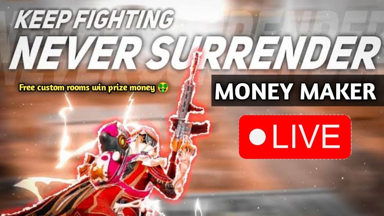 Money Maker is Live on Bgmi Custom Free Entry And Win Prize Money - YouTube