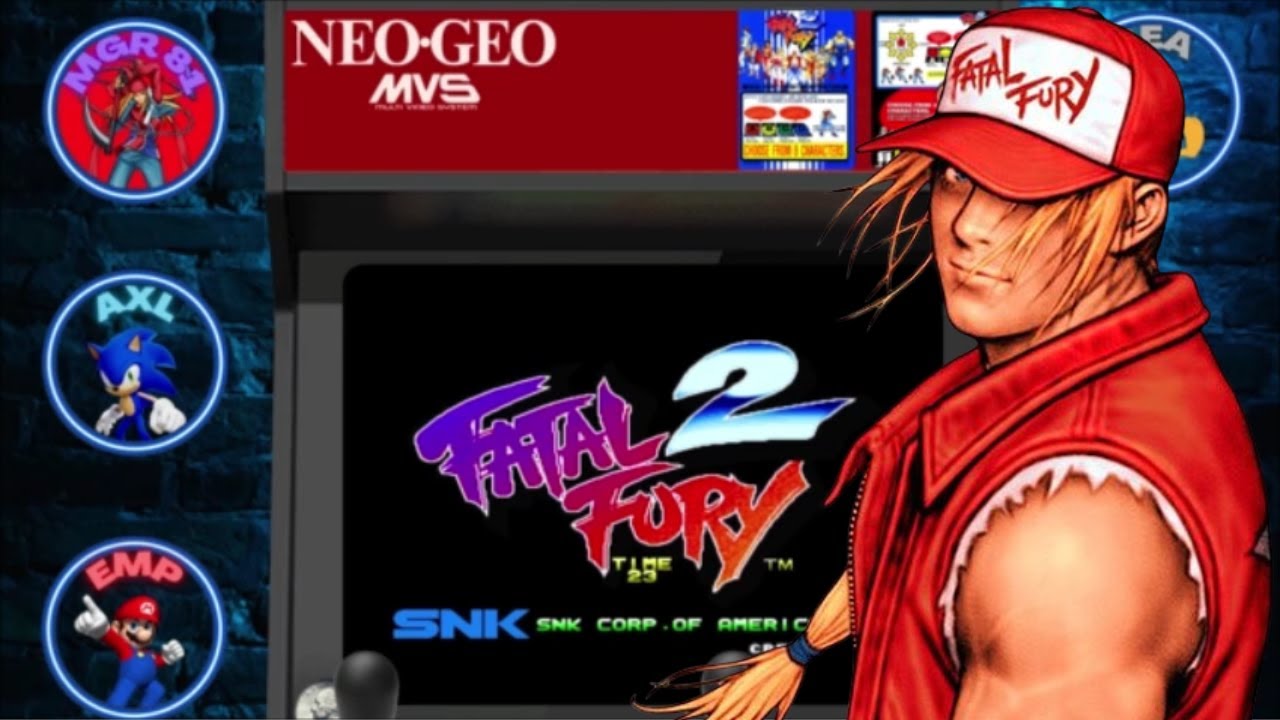 FATAL FURY 2 ( NEO GEO ARCADE CABINET WITH MARQUEE DESIGN ) TERRY ...