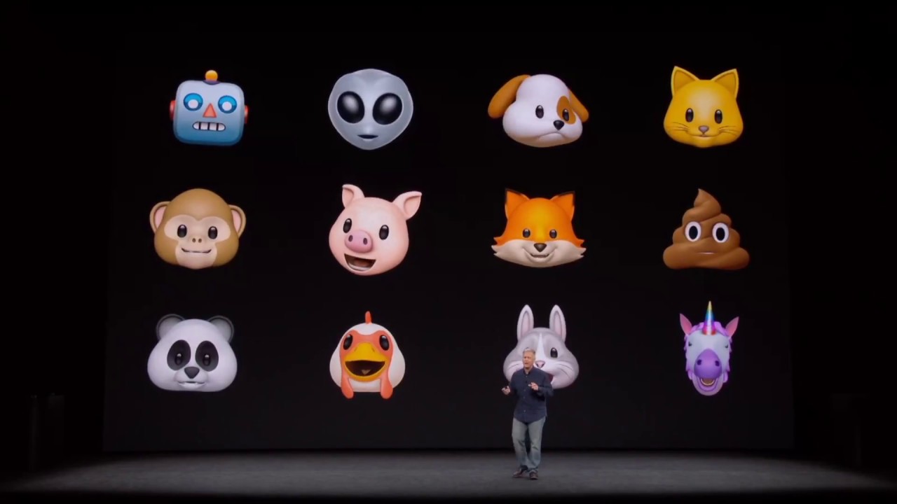 Introducing Apple Animoji - AppleEvent iPhone X 2017 - YouTube