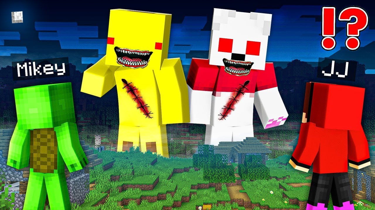 Why SCARY BANANAKID And CARRIE Are ATTACK Mikey and JJ At 3 00 AM in Minecraft - Maizen JJ Mikey ...