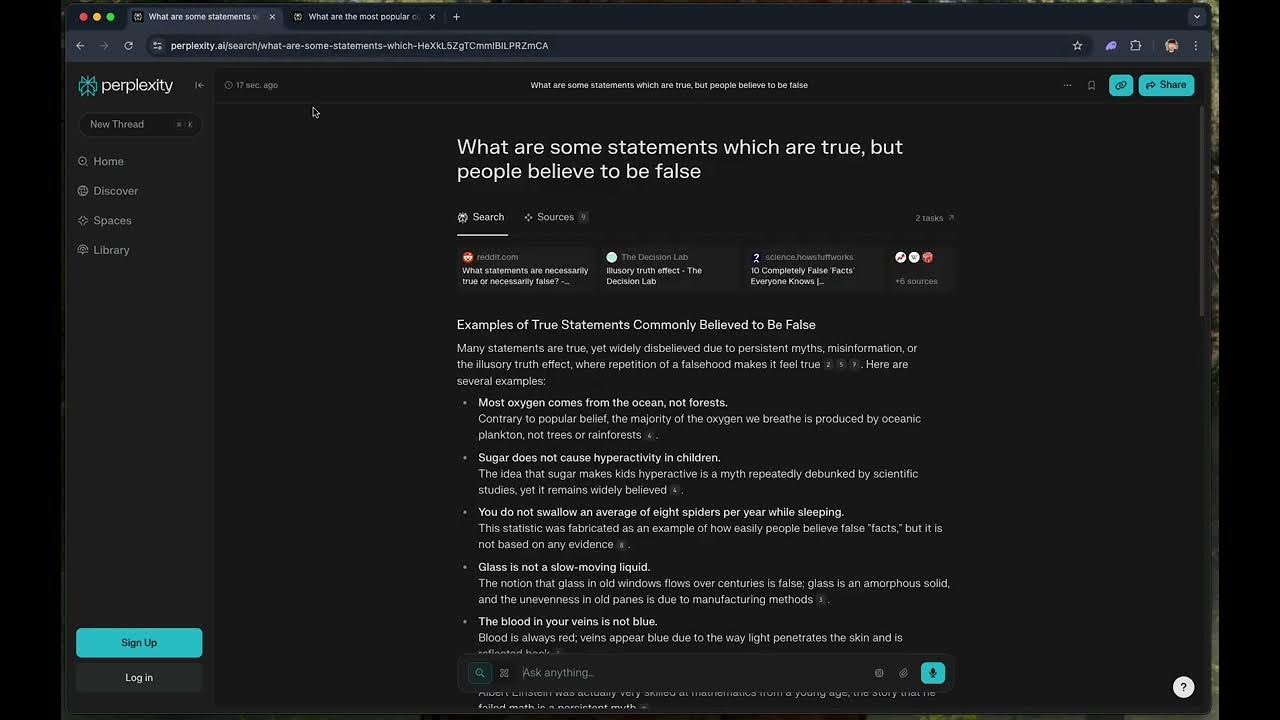 Perplexity Hackathon Submission: Fact Checker - YouTube