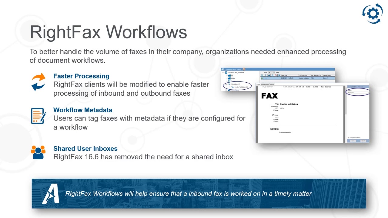 RightFax 16.6 - Fax Workflows - YouTube