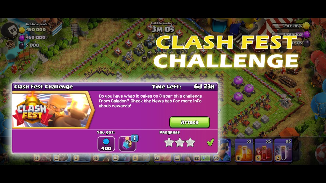 Clash Fest Challenge || Clash of Clans 2022|| COC #clashfestchallenge # ...
