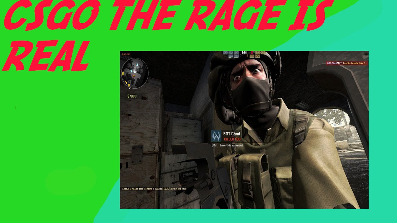 Counter Strike GO: THE RAGE IS REAL - YouTube