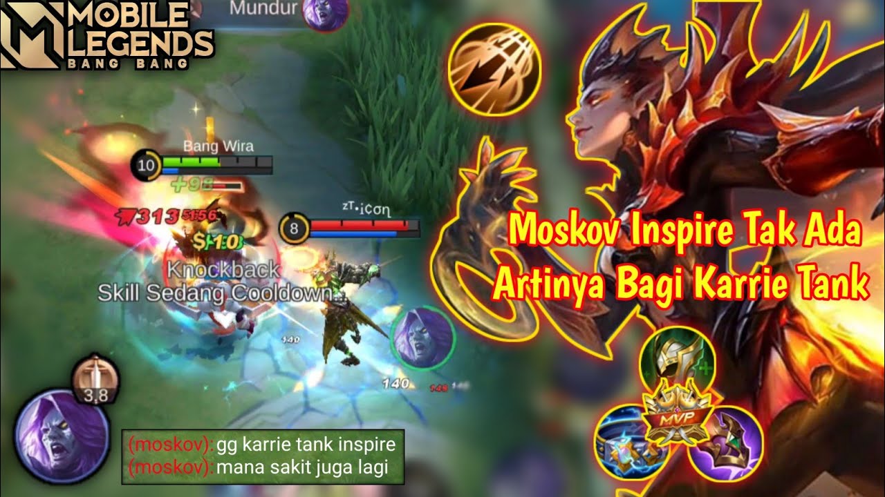 MOSKOV PUN JADI TIDAK ADA APA APANYA BAGI KARRIE TANK ! APALAGI DIKOMBINASIKAN DENGAN INSPIRE ...