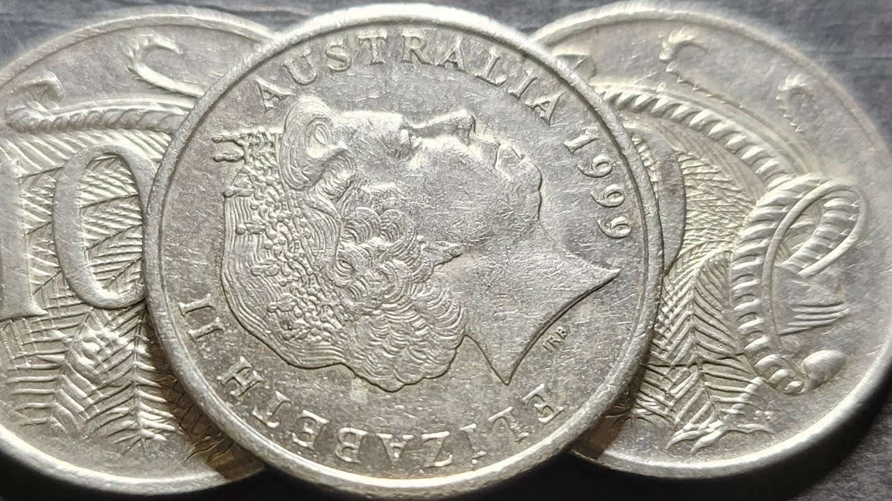 Australia 1999 10 Cent Coin Varieties - YouTube