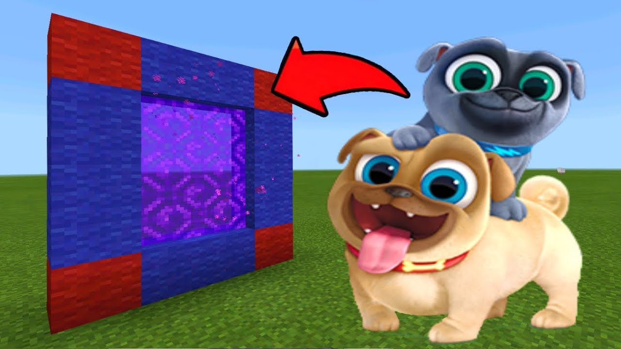 Minecraft Pe How To Make a Portal To The Puppy Dog Pals Dimension ...