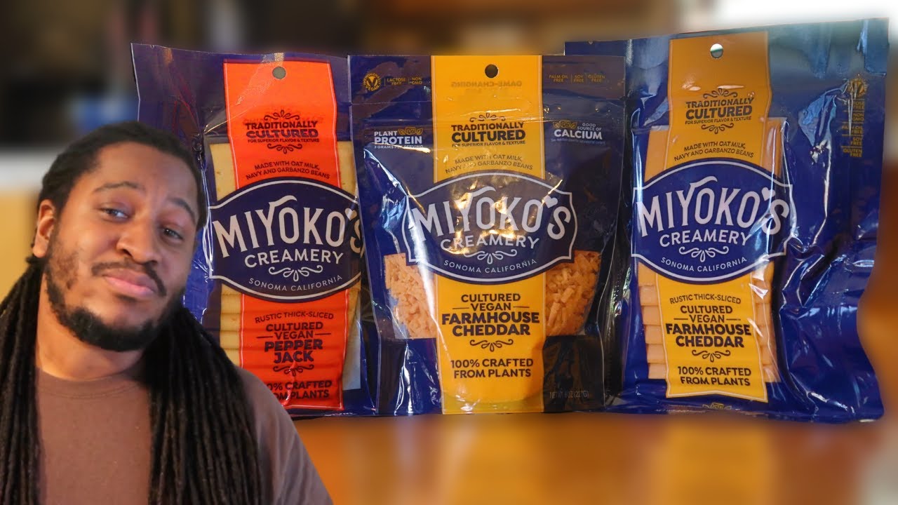 NEW MIYOKO’S VEGAN CHEESE! | Cheddar shreds, slices & Pepperjack slices ...