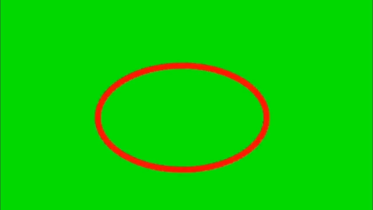 Red Circle Green Screen ! Blinking Red Circle Meme(with sound) ! Green Screen Hand Drawn Red ...