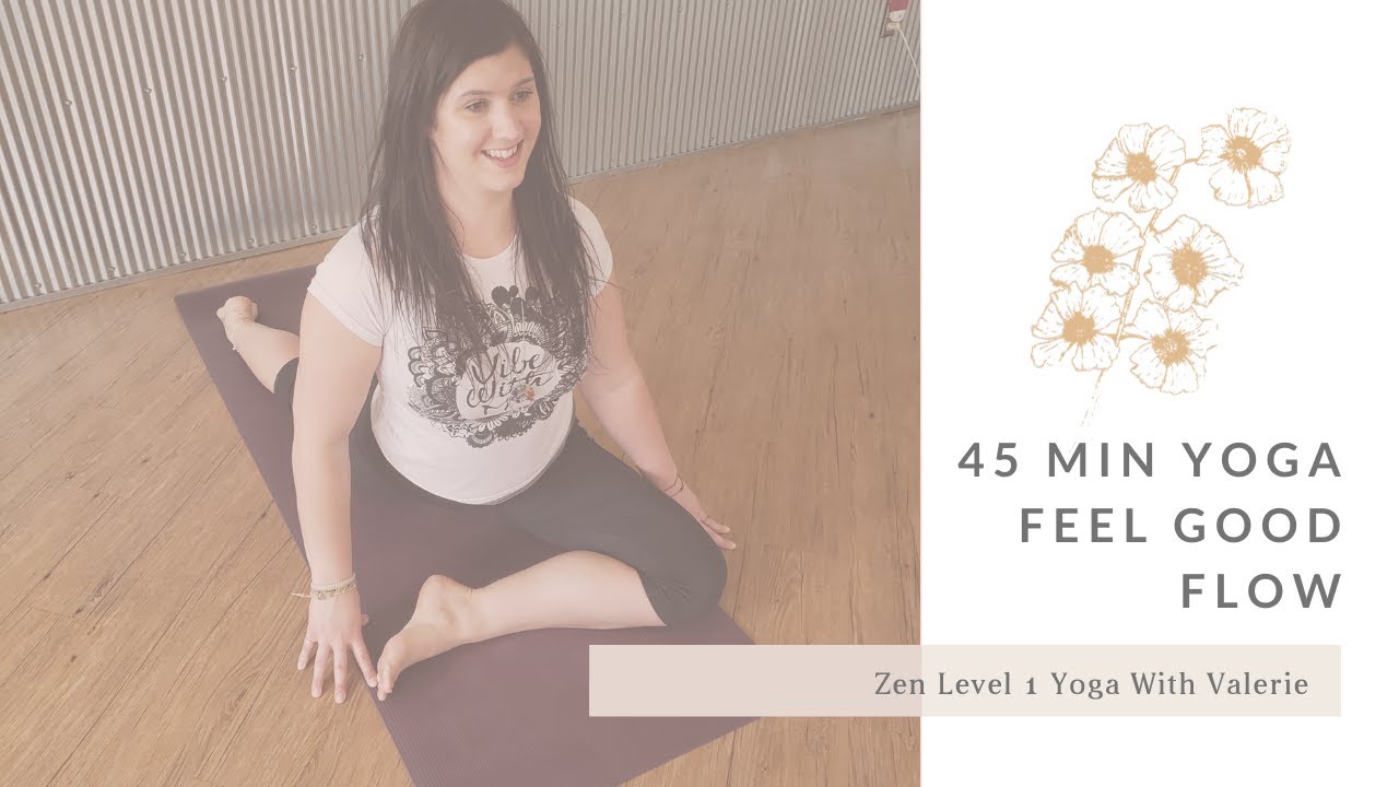 45 Minute Yoga to feel good flow for beginners - YouTube