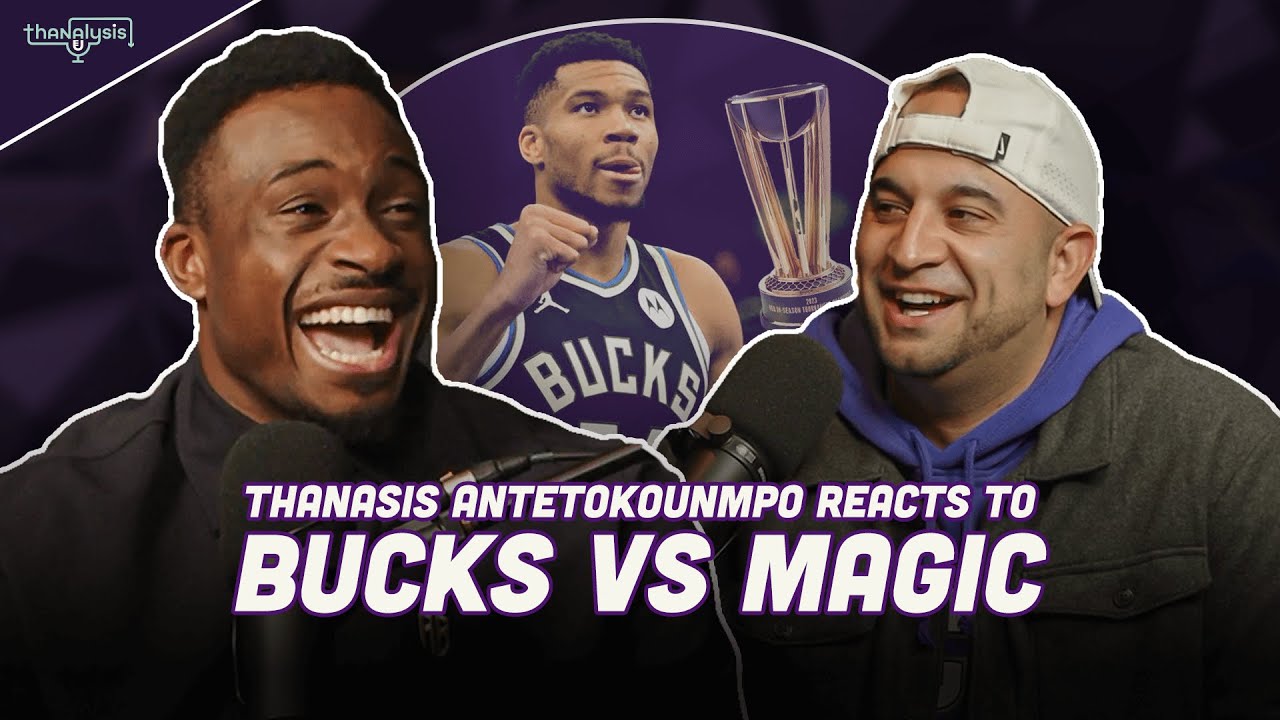 Thanasis Antetokounmpo REACTS to the Milwaukee Bucks NBA Cup WIN over ...