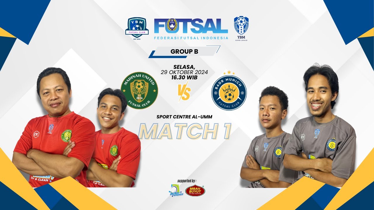 YBM Super League 2024 : MATCH 2 - MADINAH UNITED VS BADR MUNICH - YouTube