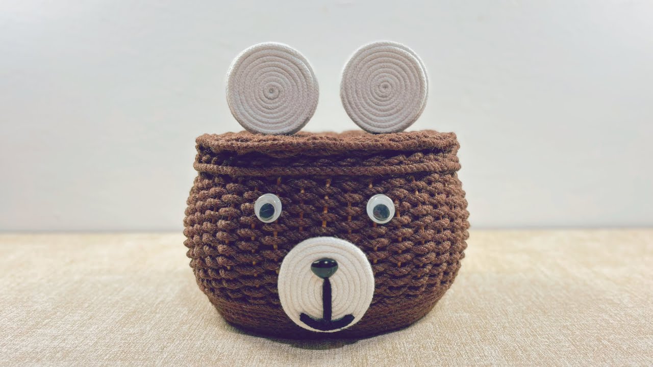 How to DIY a Bear Storage Basket - YouTube