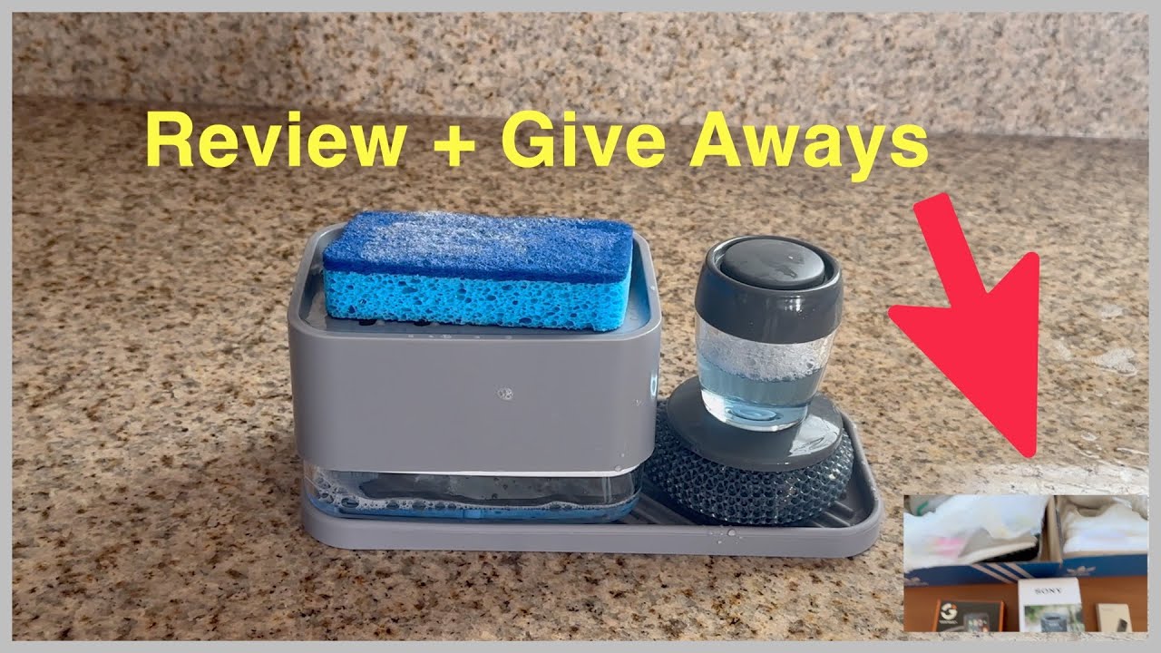 4 in 1 Kitchen Soap Station/Dispenser Review from Amazon +Give Aways ...