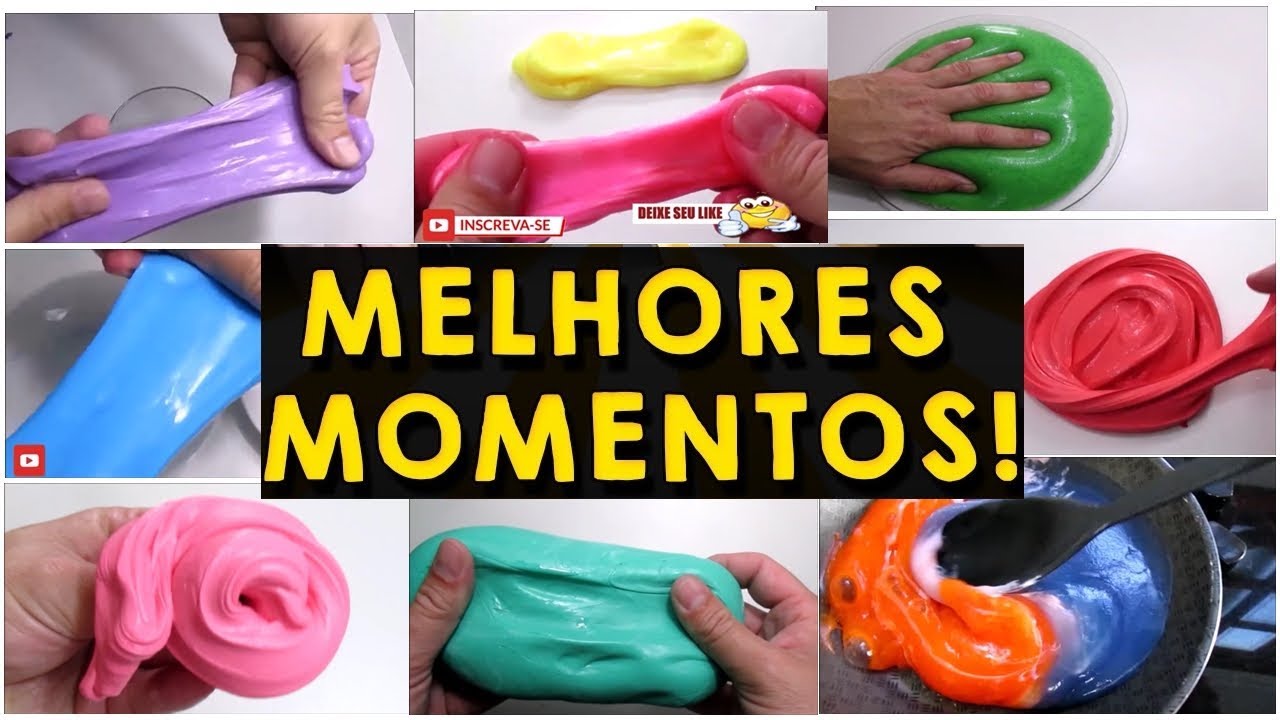 Diy AMOEBA / SLIME MELHORES RECEITAS DO ANO 2017 - MELHORES MOMENTOS ...