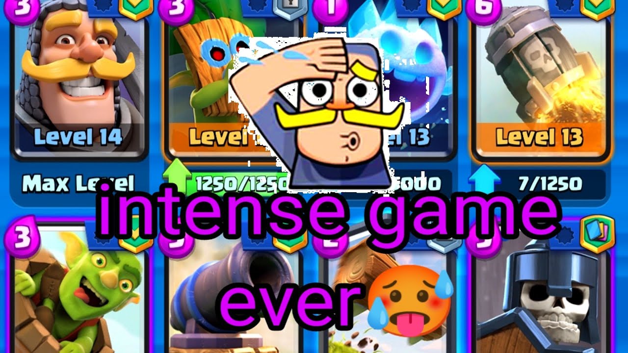 most intense game ever in clash royale - YouTube