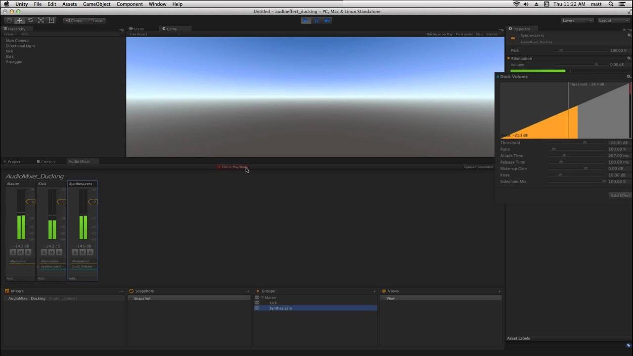 Duck Volume Audio Effect - Unity Official Tutorials - YouTube