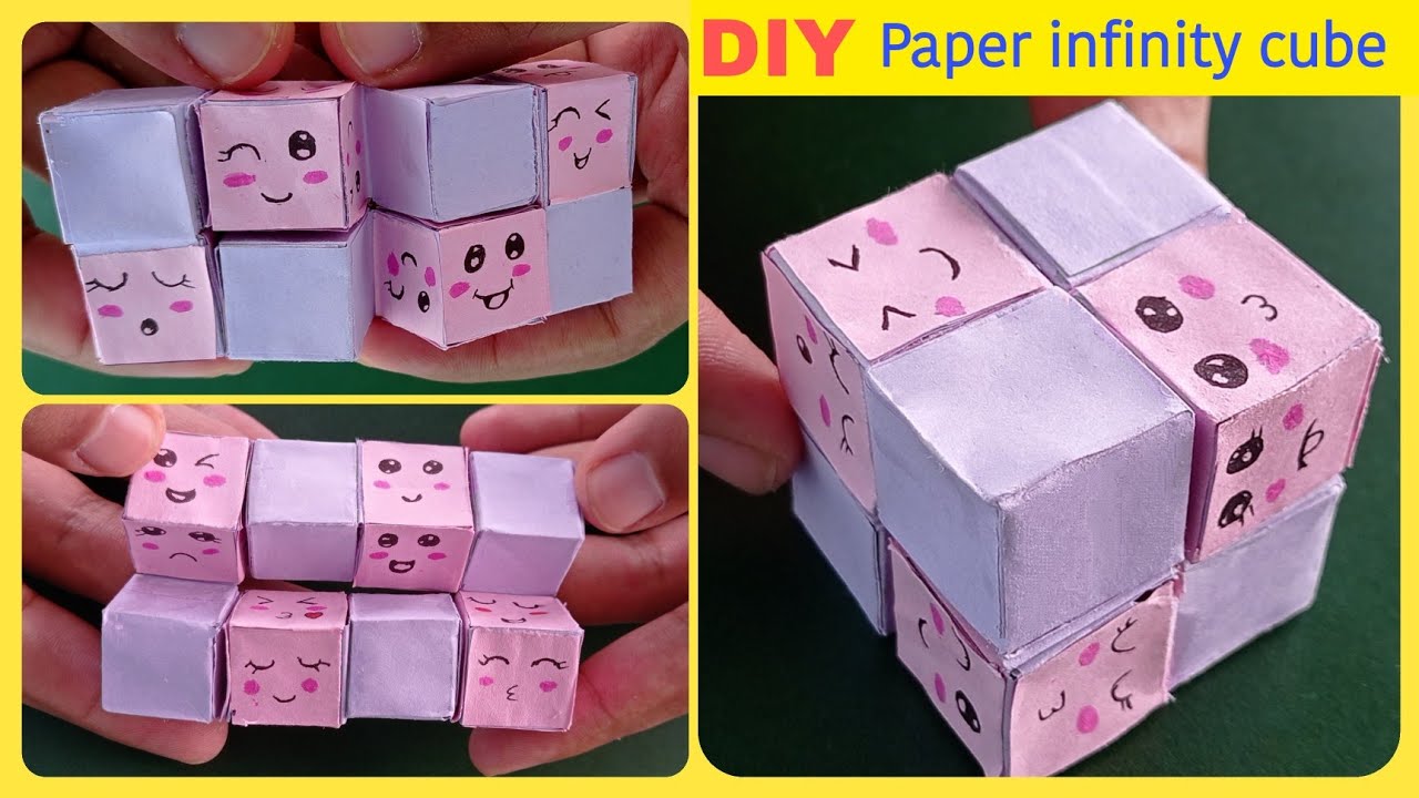diy paper infinity cube | paper craft ideas | origami magic ...