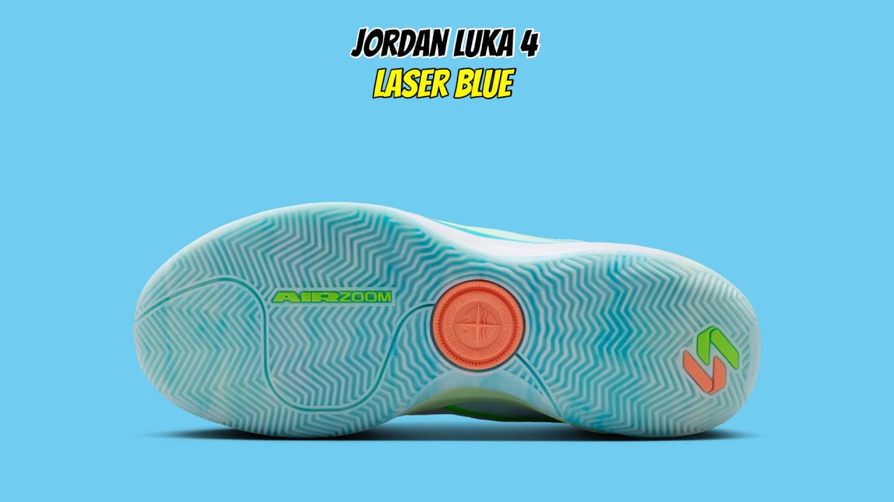 Jordan Luka 4 Laser Blue - YouTube