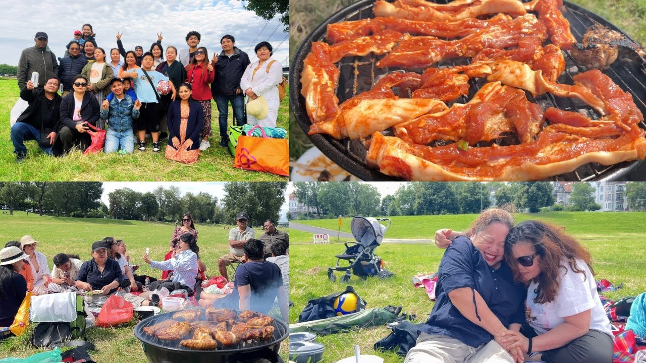 Grill Party (Rhine river)… Dusseldorf family[ 7.7.2024] - YouTube
