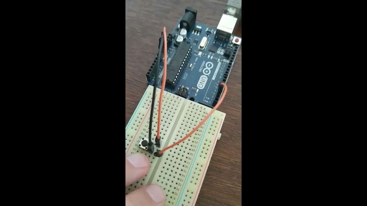 Arduino button - YouTube