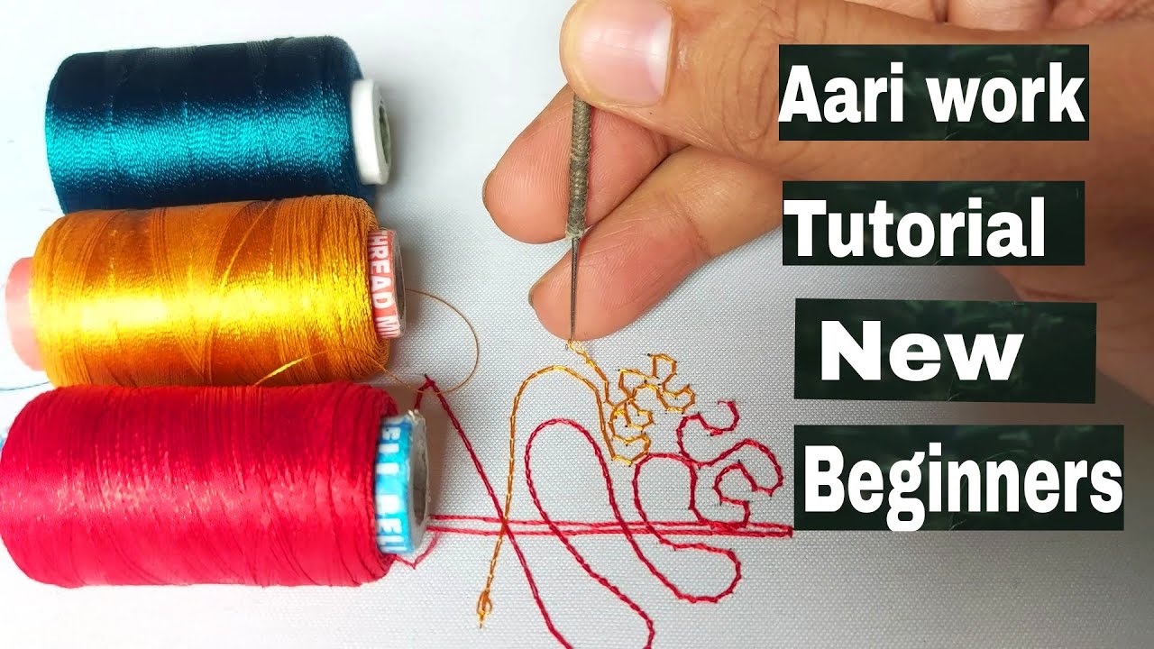 Aari work Tutorial For New Beginners In hindi |Aari work Basic Claas ...