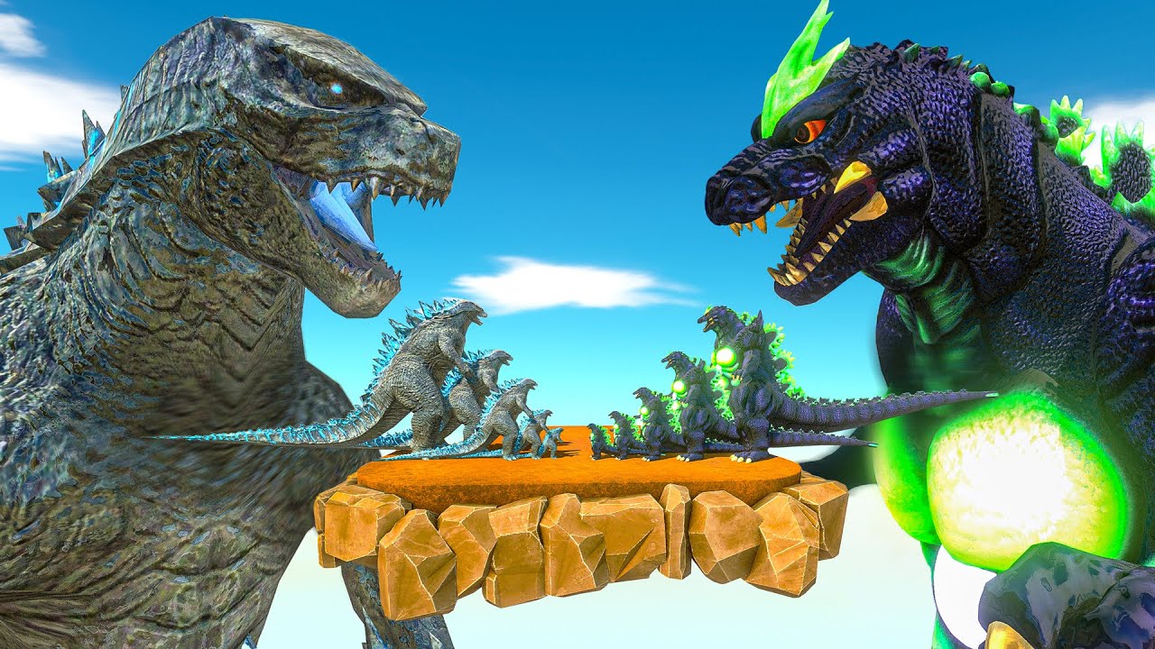 Legendary Godzilla War - Growing Godzilla 2014 VS Super Godzilla, Size ...