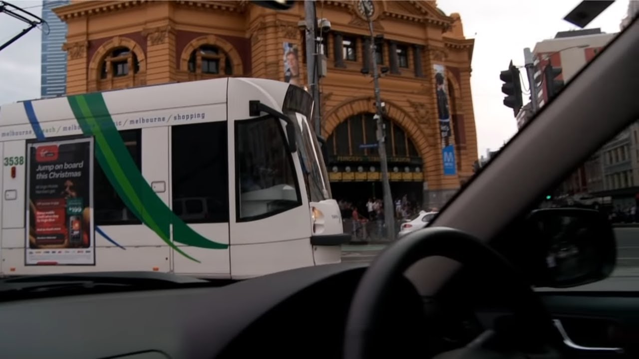 Driving with Trams - Sharing the road with Trams - Part 1 - YouTube