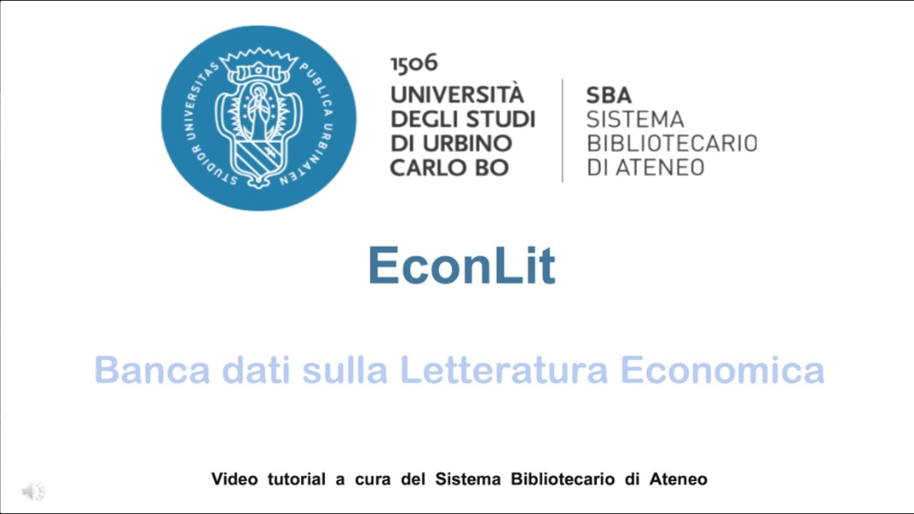 EconLit - YouTube