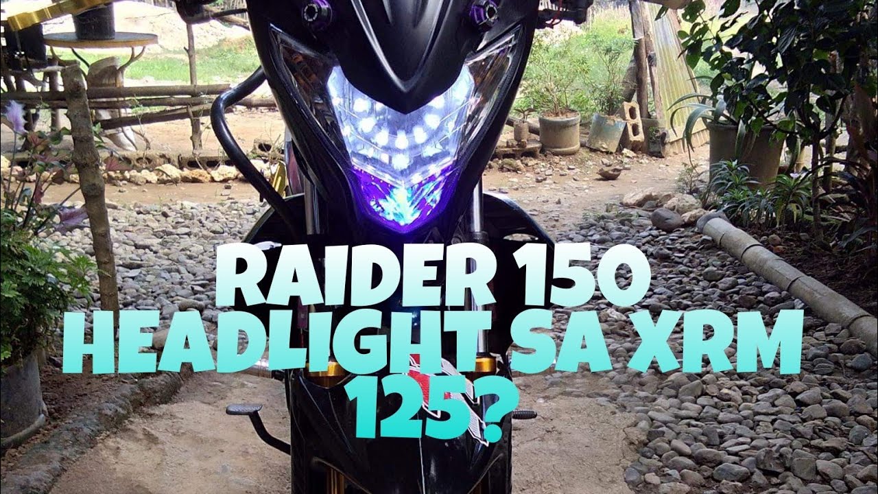 XRM 125 Simple Costumation with Raider 150 headlights. - YouTube