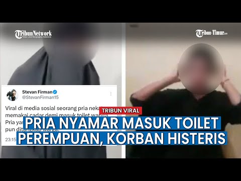 Dikira Wanita, Pria Pakai Cadar Lalu Duduk di Toilet Cewek
