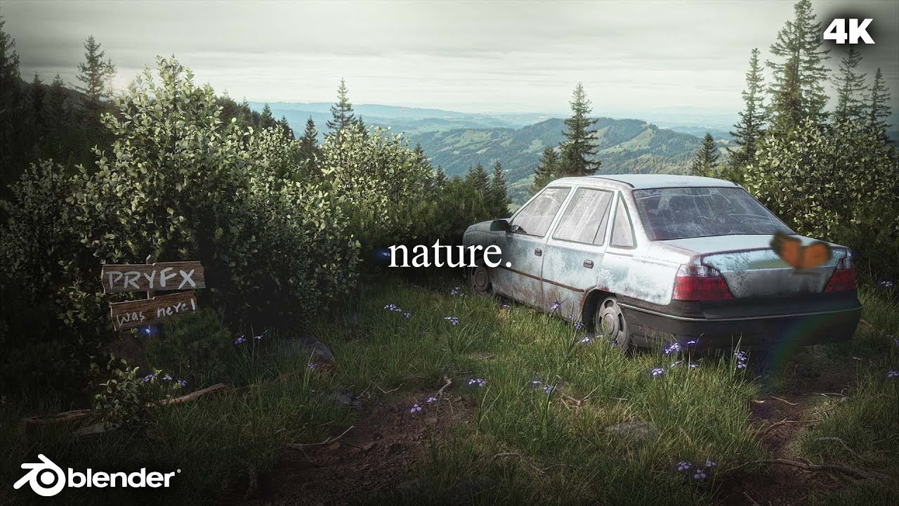 Blender Nature Render 4K UHD - YouTube