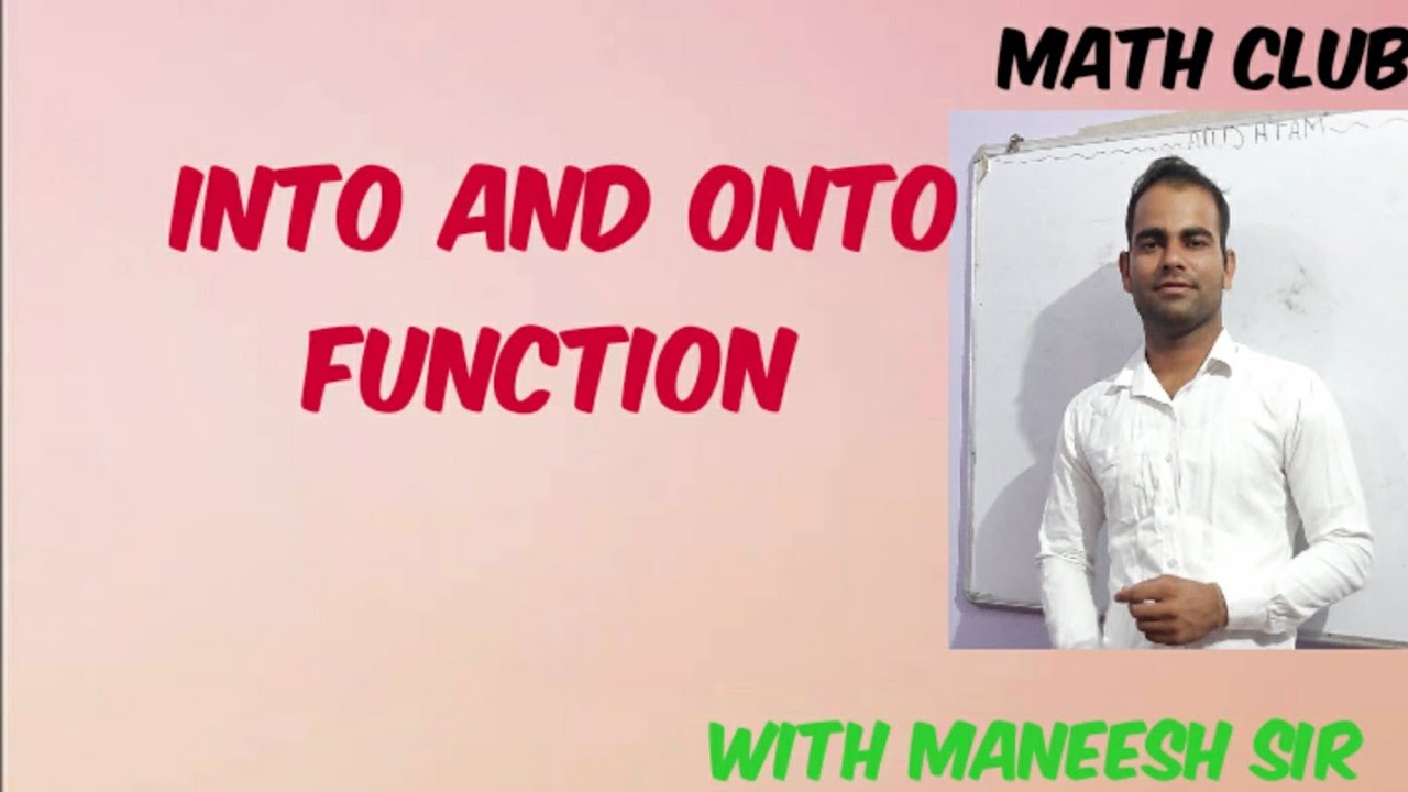 Into and Onto function - YouTube