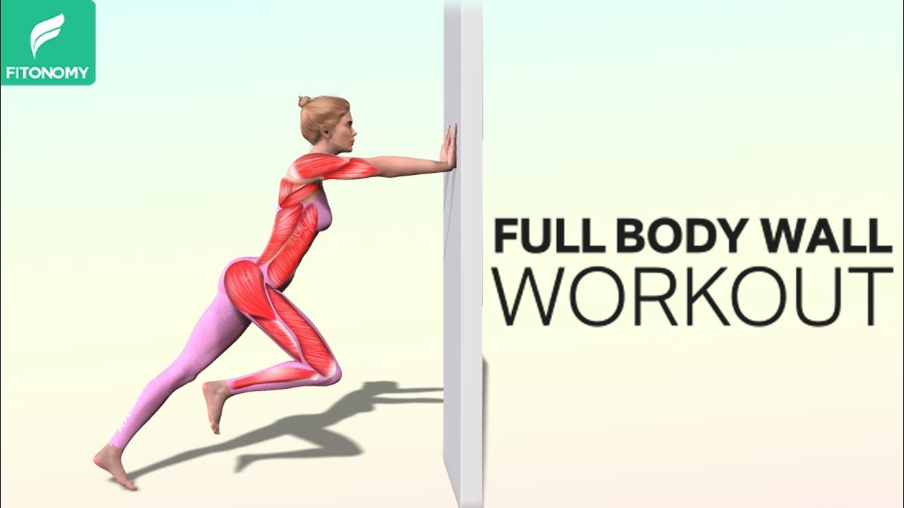 FULL BODY WALL WORKOUT - YouTube