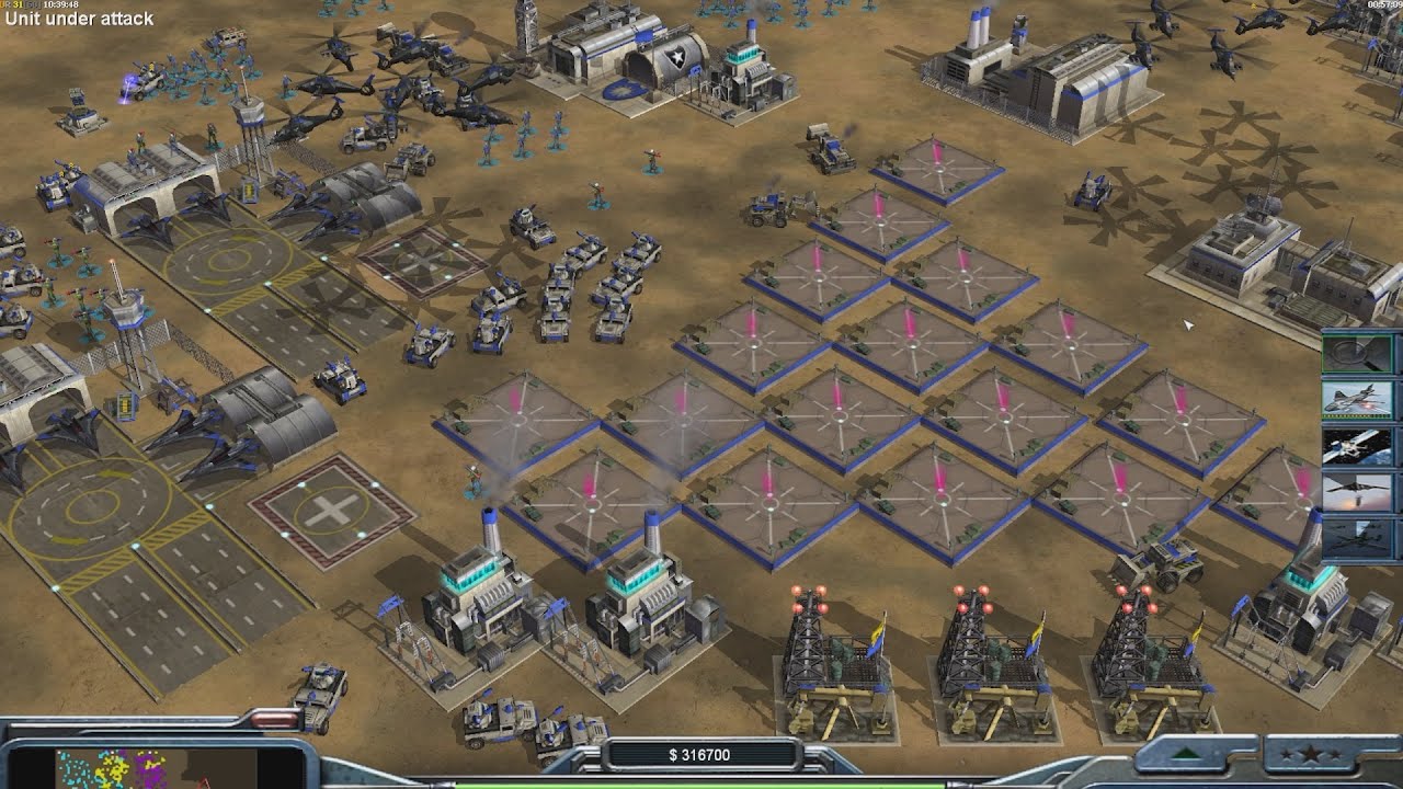 USA Super Weapon - Command & Conquer Generals Zero Hour - 1 vs 7 HARD ...