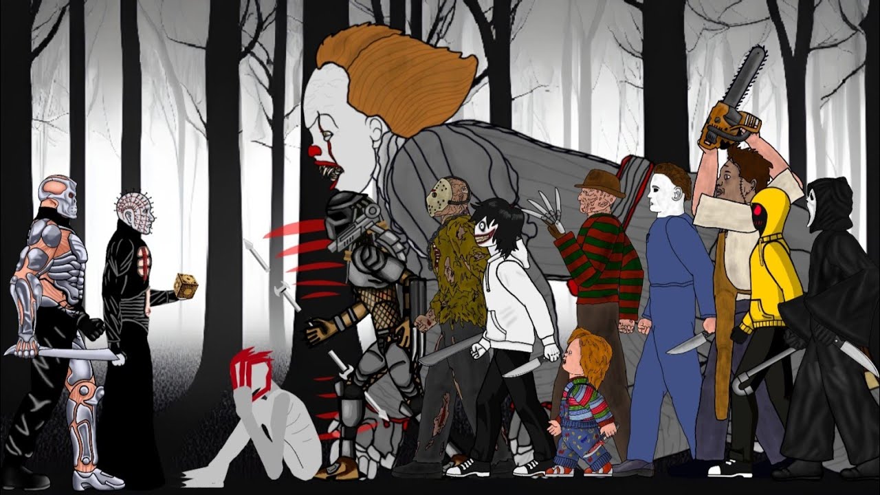 Pin Head, Uber Jason vs SCP-096, Predator & Jason Voorhees Team ...