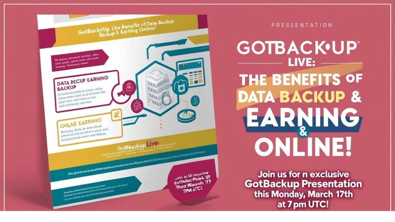 GotBackup LIVE: The Benefits of Data Backup & Earning Online! 💸 - YouTube