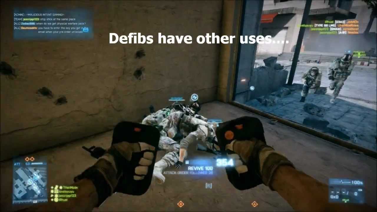 [Battlefield 3] Yes, the defibrillator can kill - YouTube